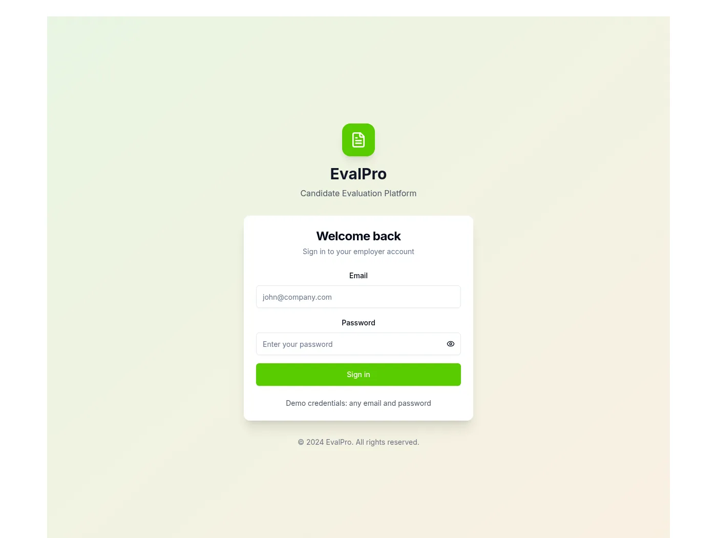 Candidate Evaluation Platform - Duolingo-Inspired Test Management System