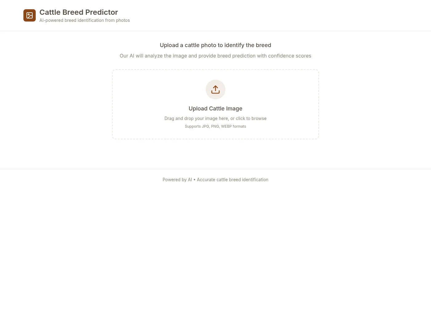 Cattle Breed Predictor Web App