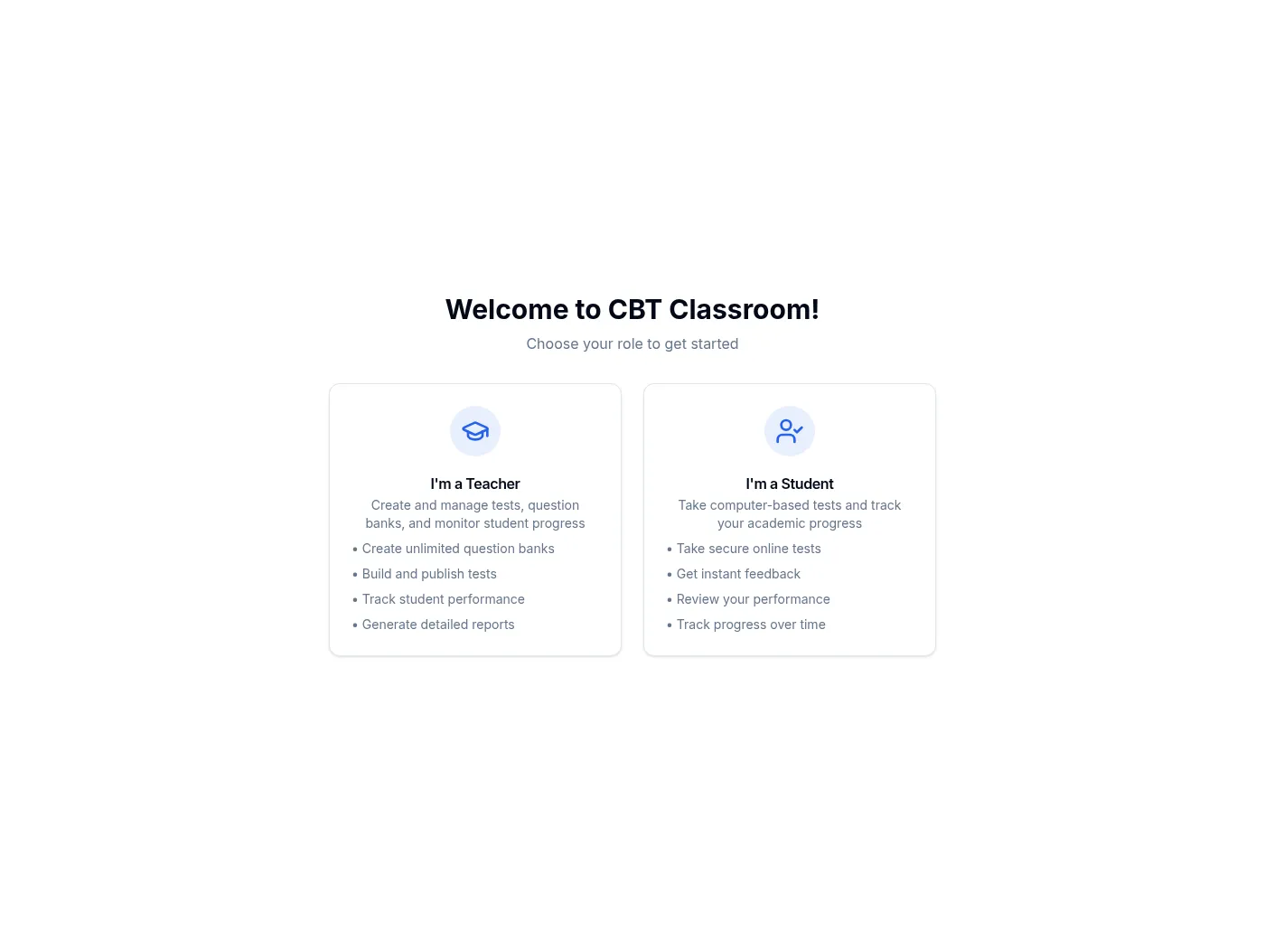 CBT Classroom: Collaborative Computer-Based Testing Platform