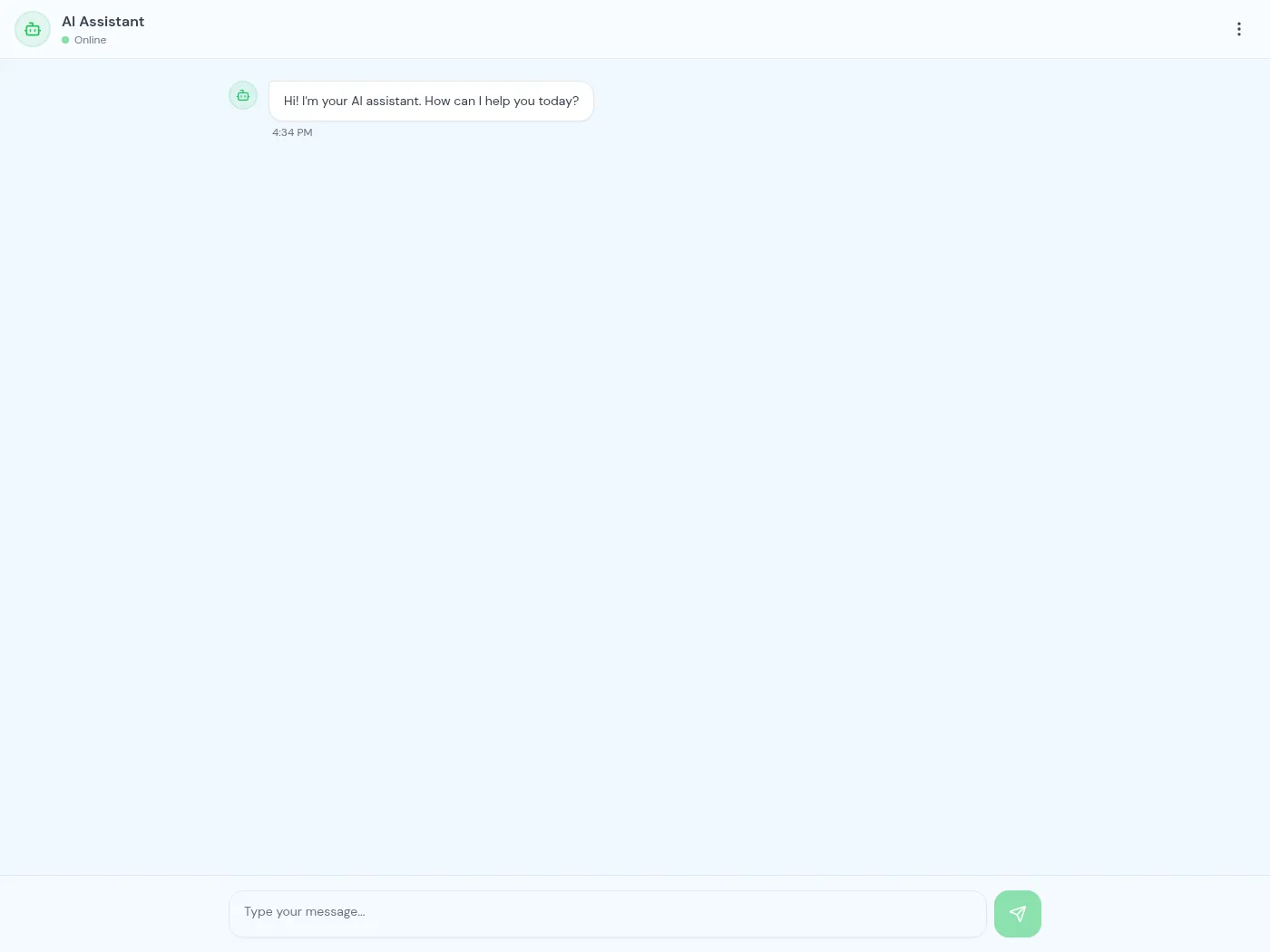ChatBot UI Interface