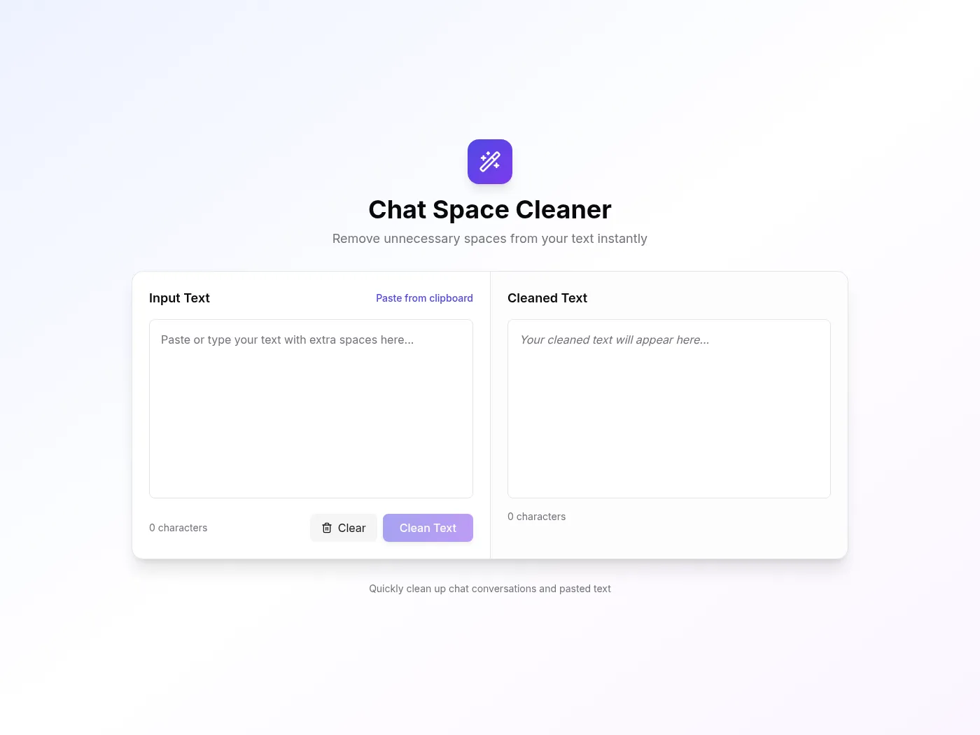 Chat Space Cleaner
