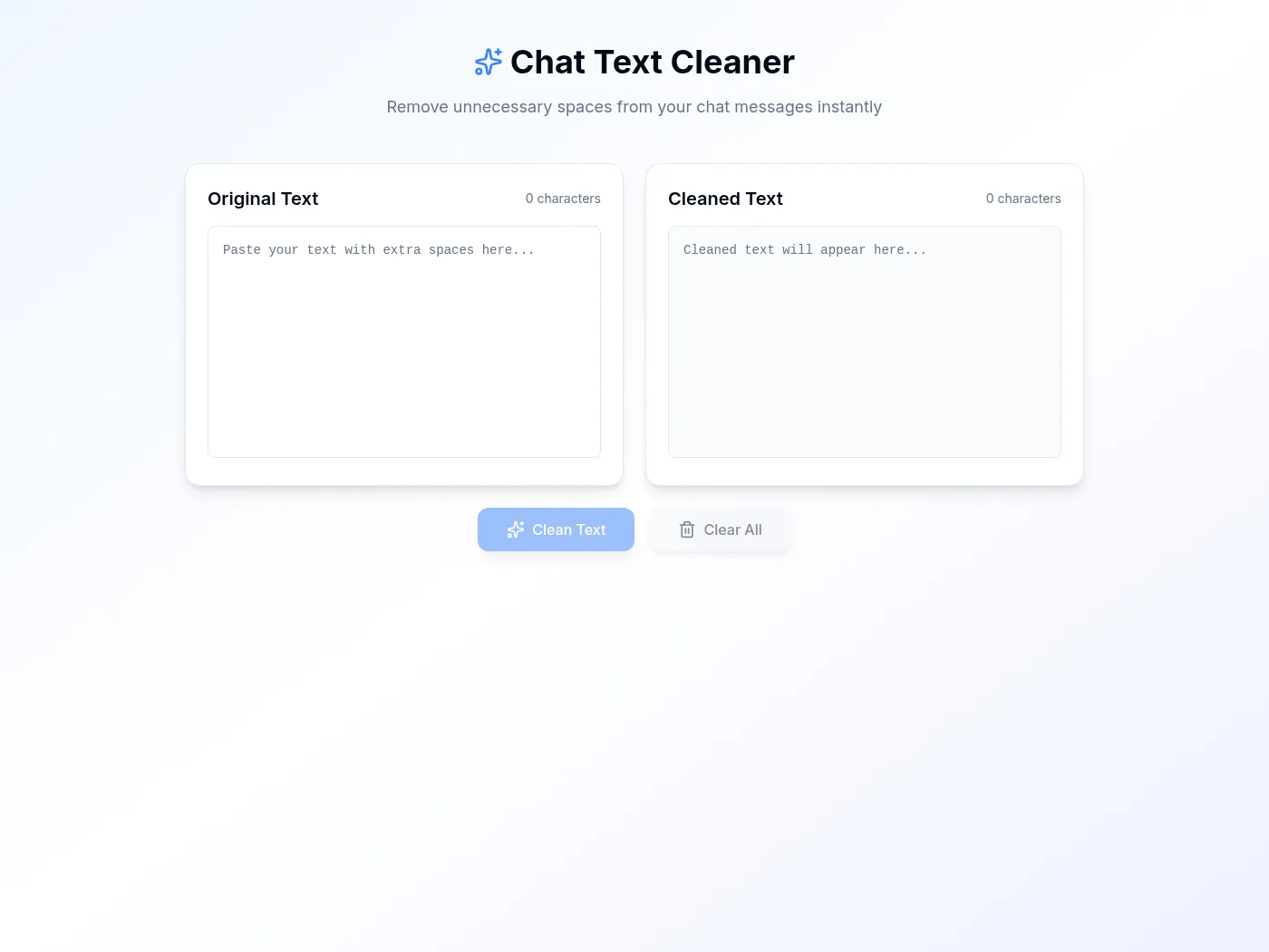 Chat Text Cleaner