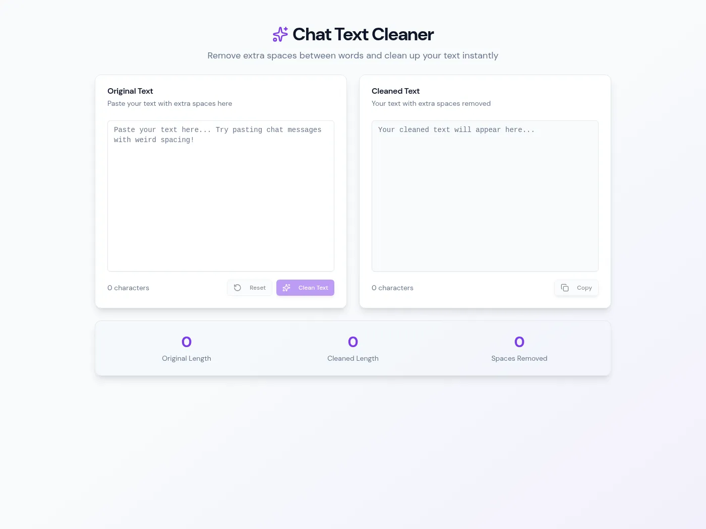 Chat Text Cleaner