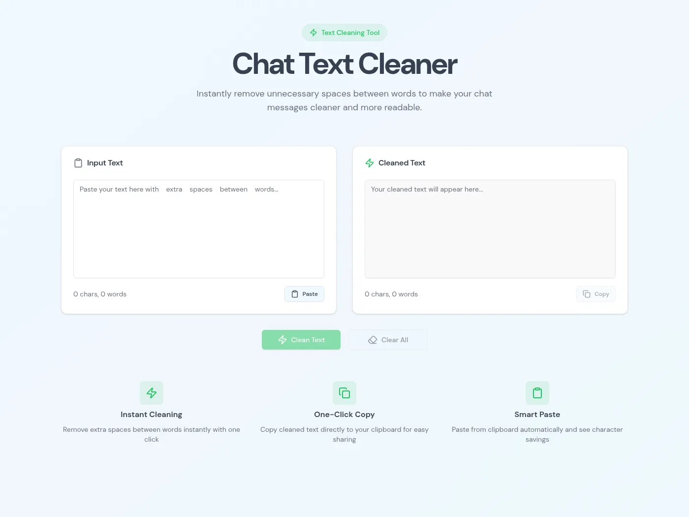 Chat Text Cleaner