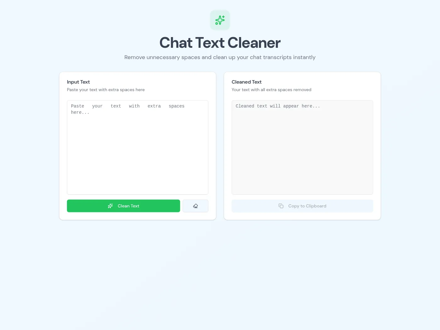 Chat Text Cleaner Tool