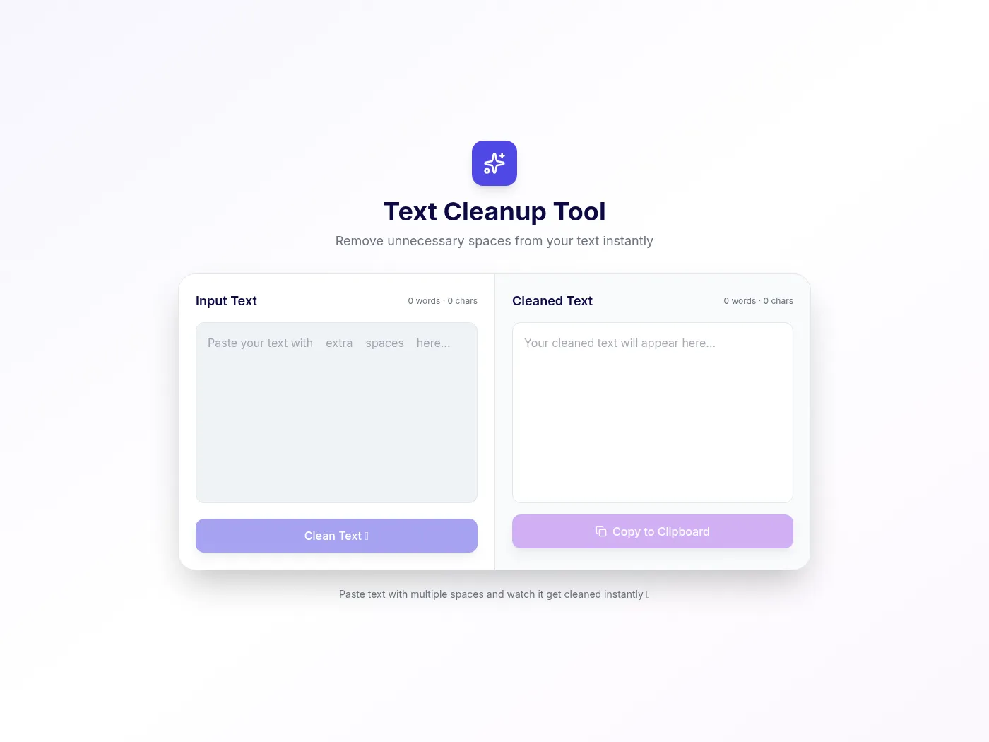 Chat Text Cleanup Tool