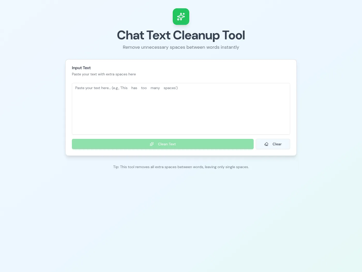 Chat Text Cleanup Tool