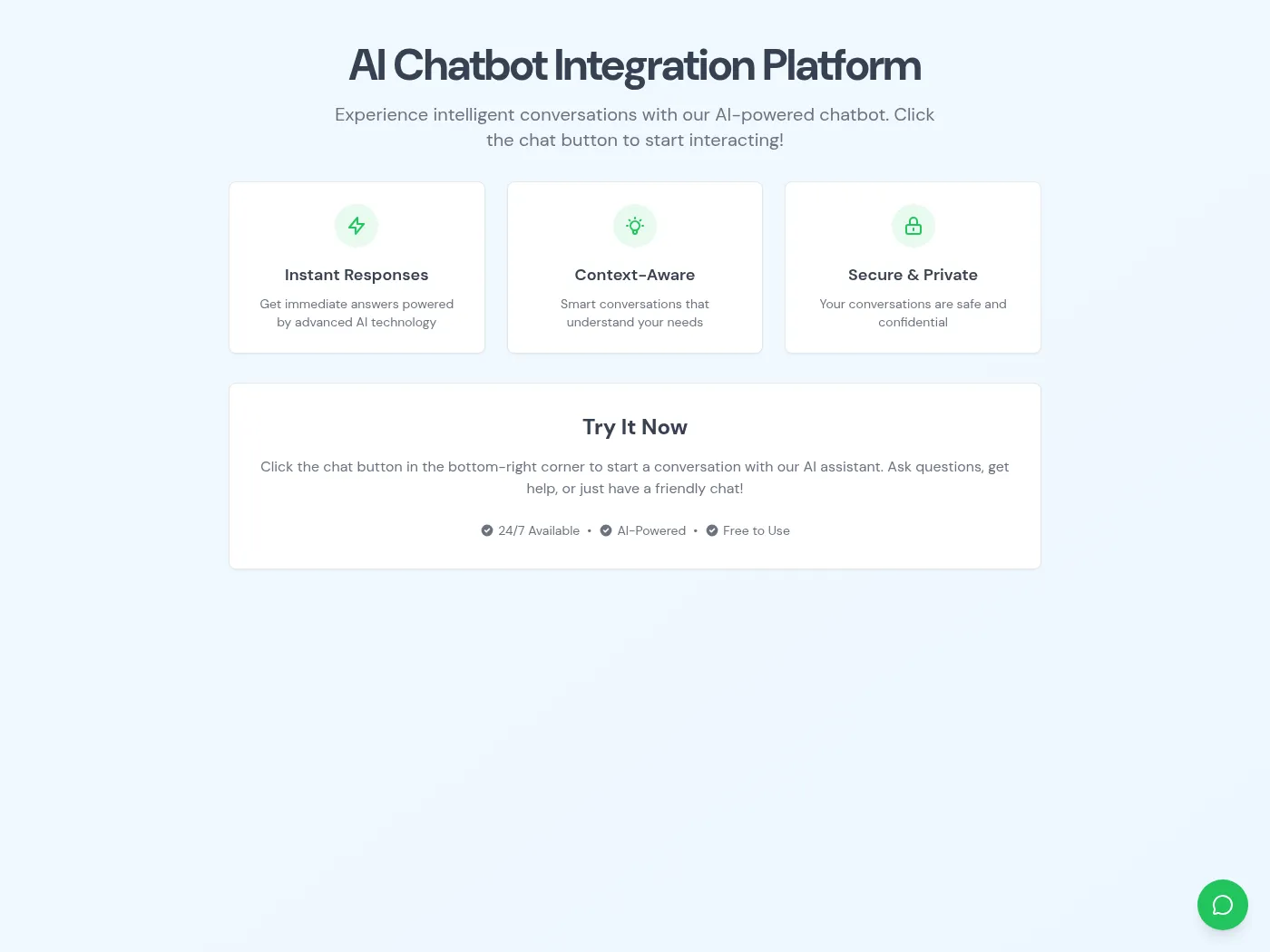AI Chatbot Integration Platform