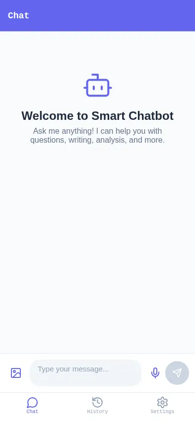 Smart Chatbot Mobile Application