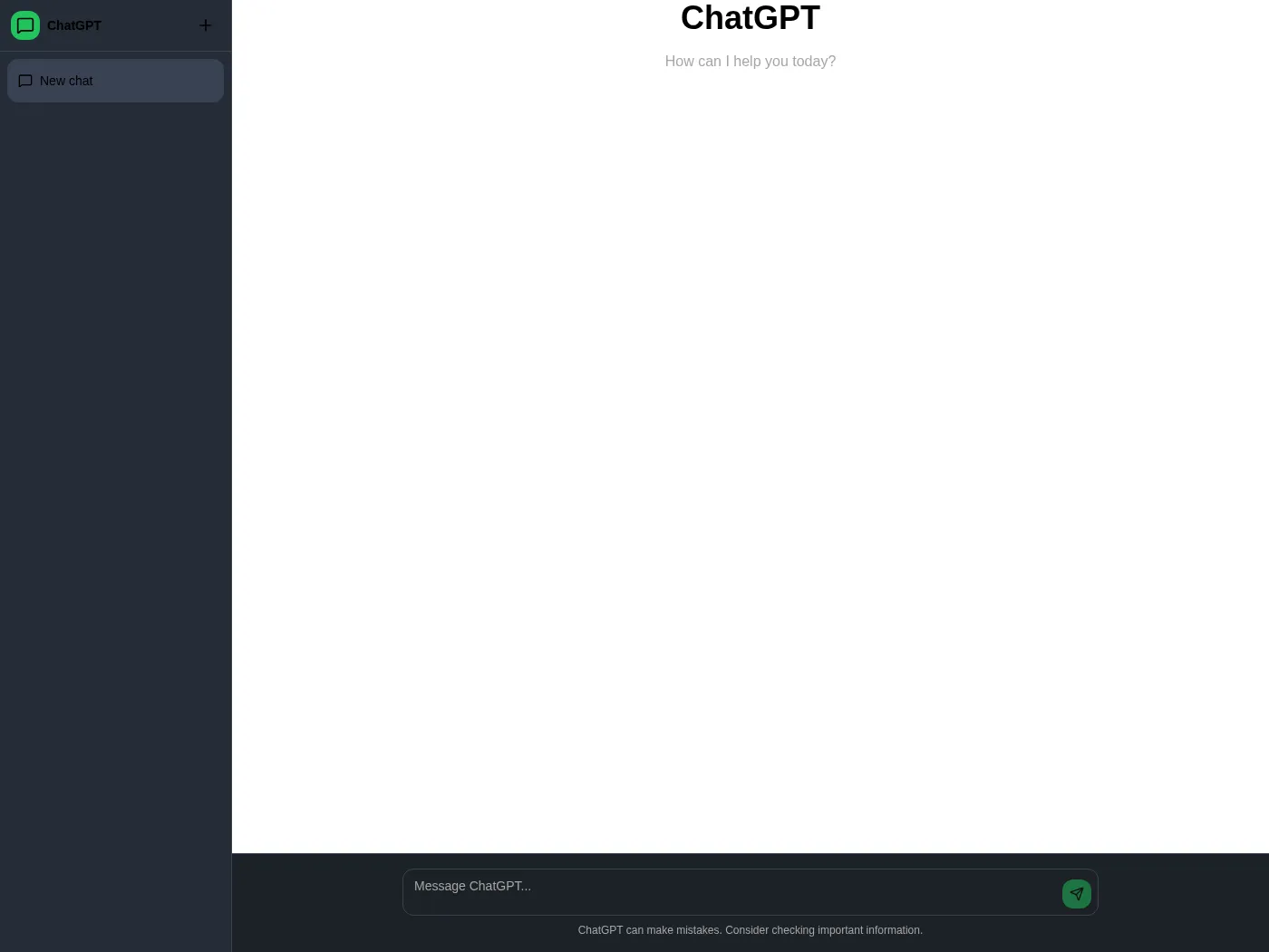 ChatGPT.com Web Clone