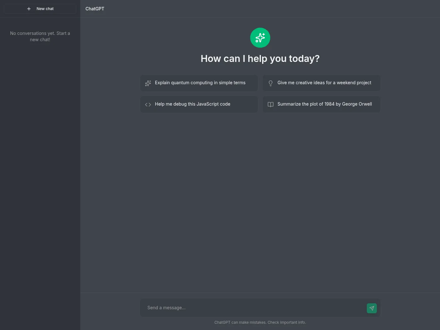 ChatGPT.com Web Clone