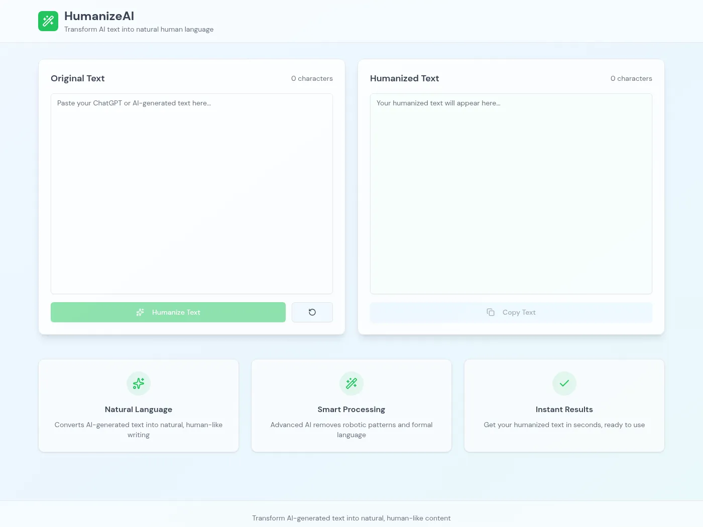 HumanizeAI: ChatGPT Text Humanizer