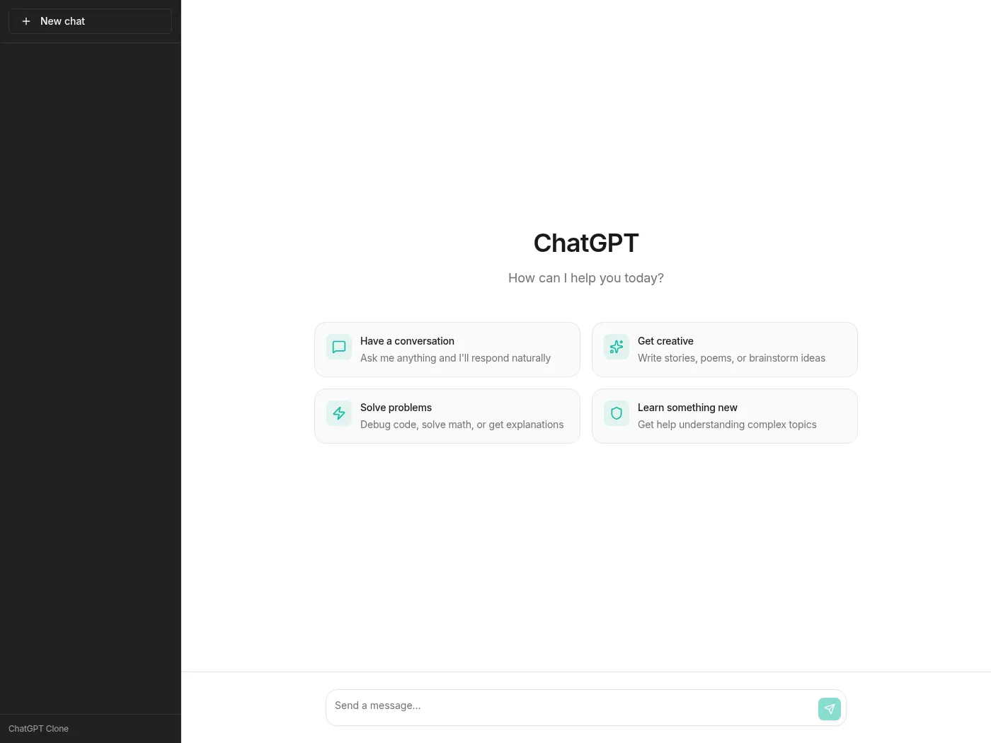 ChatGPT Web Clone