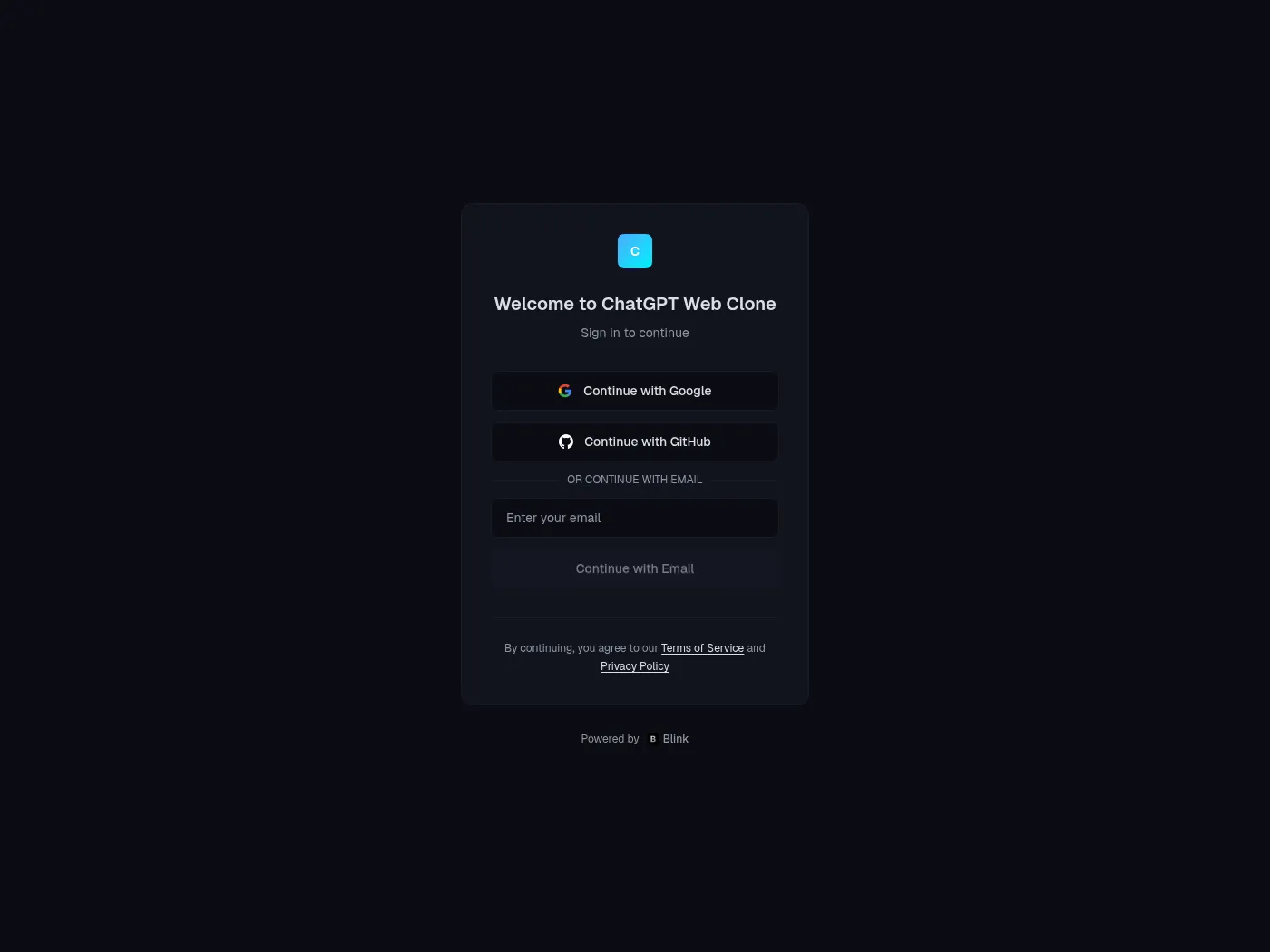 ChatGPT Web Clone