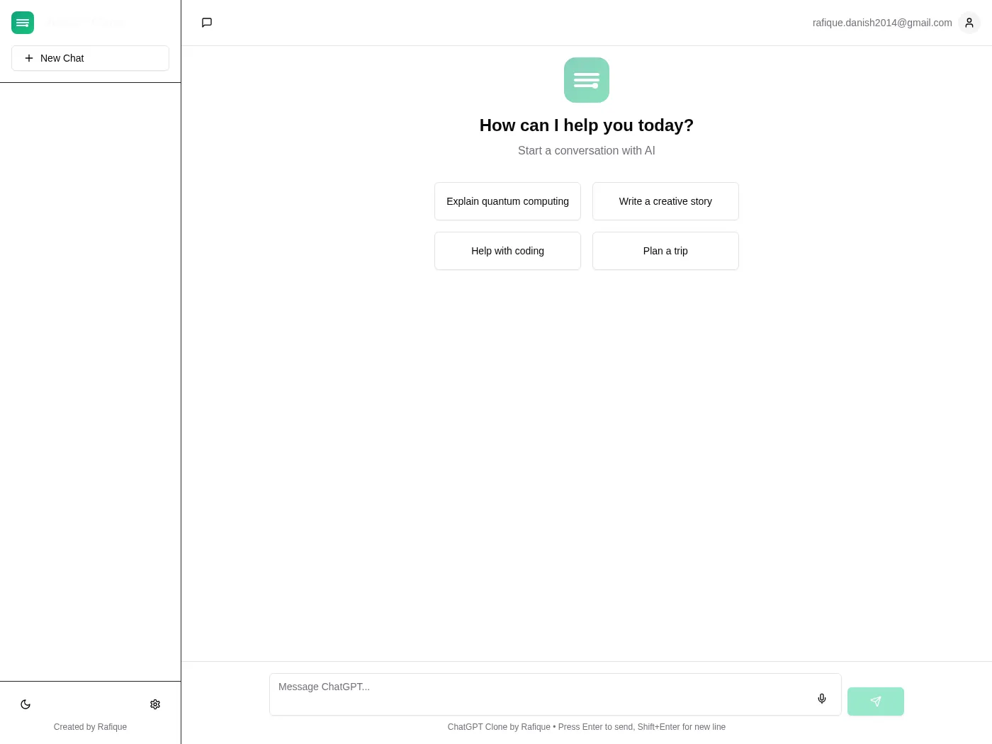 ChatGPT Web Clone