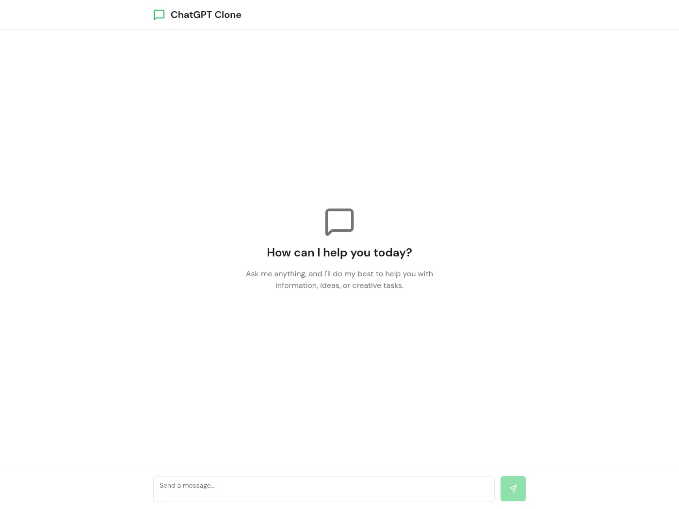 ChatGPT Web Interface