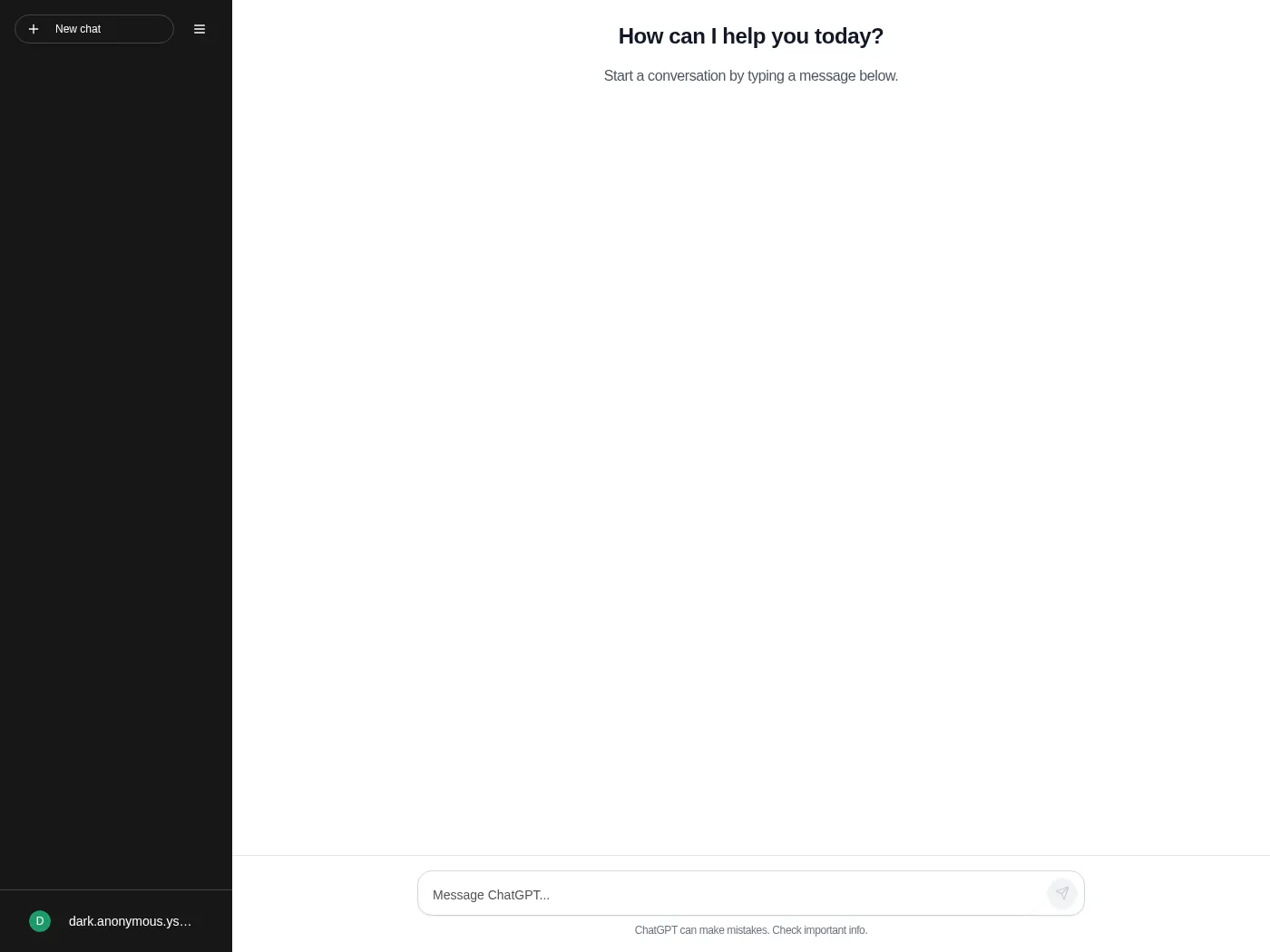 ChatGPT Web Interface Clone