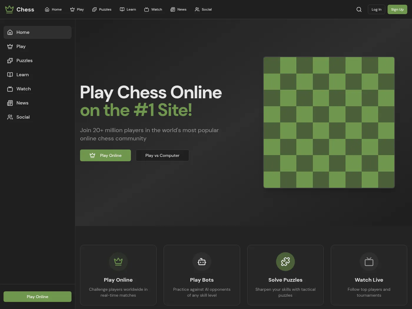 Chess.com Website Clone