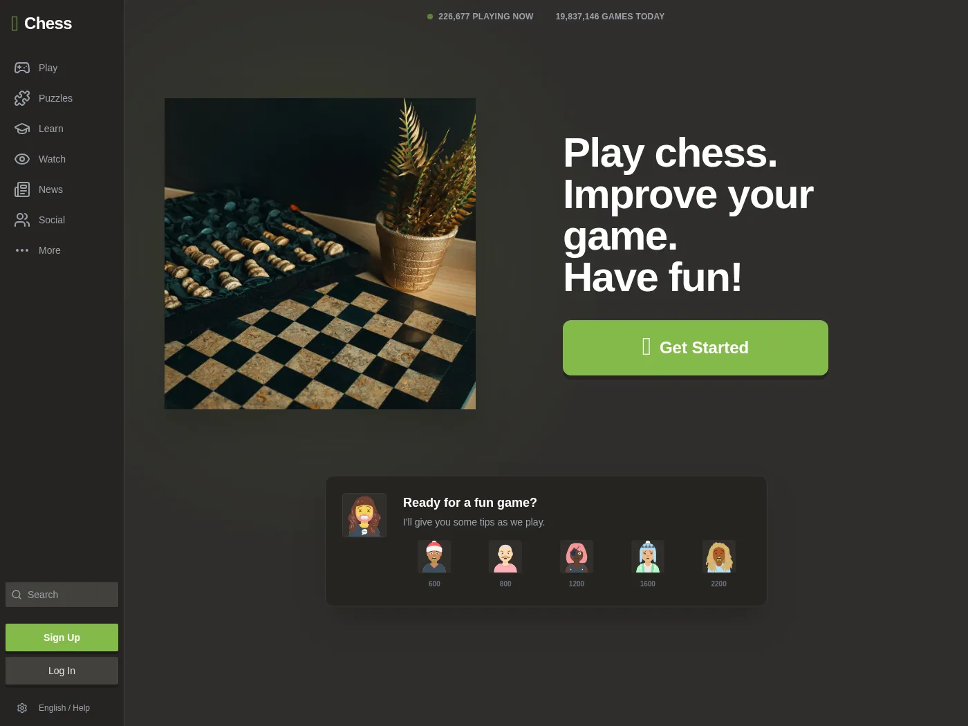 Chess Website Clone