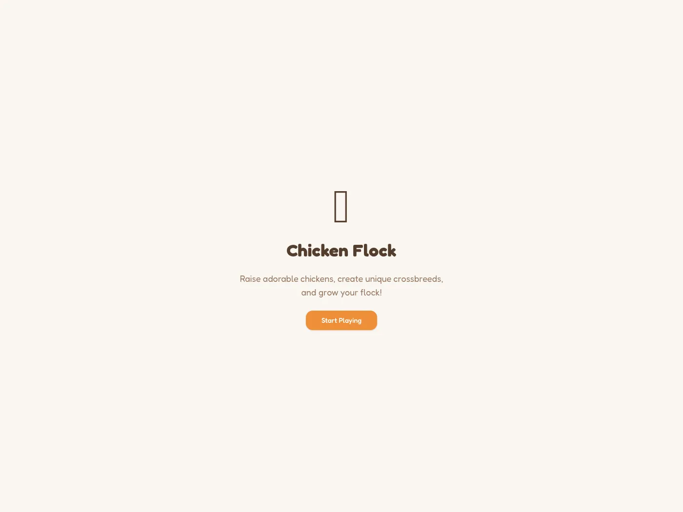 Chicken Flock: Interactive Chicken Raising & Crossbreeding Game