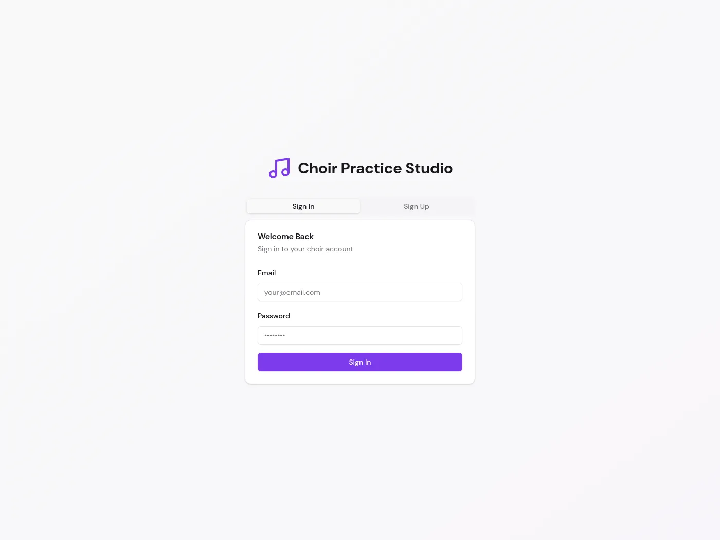 Choir Practice Studio: Collaborative Song Rehearsal for Choirs