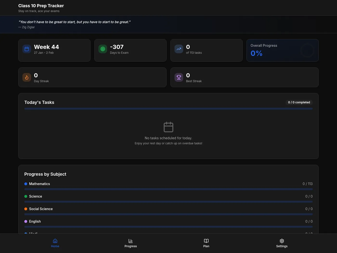 Class 10 Prep Tracker – Offline Study Plan & Progress Web App | Built ...