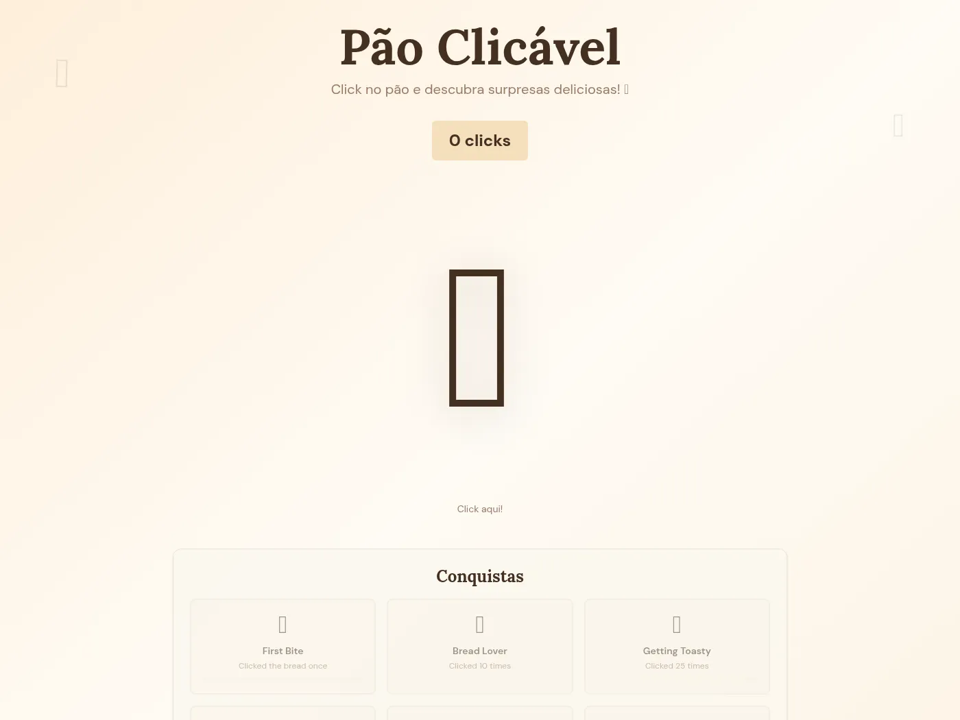 Clickable Bread Interactive App