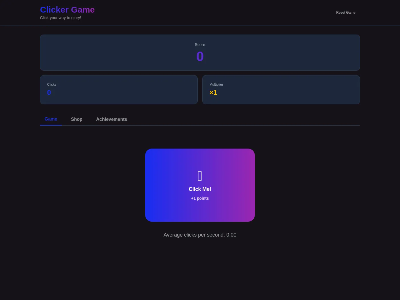 Кликер: простая и увлекательная игра для набора очков
