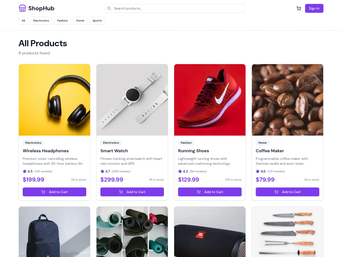Client E-Commerce Website