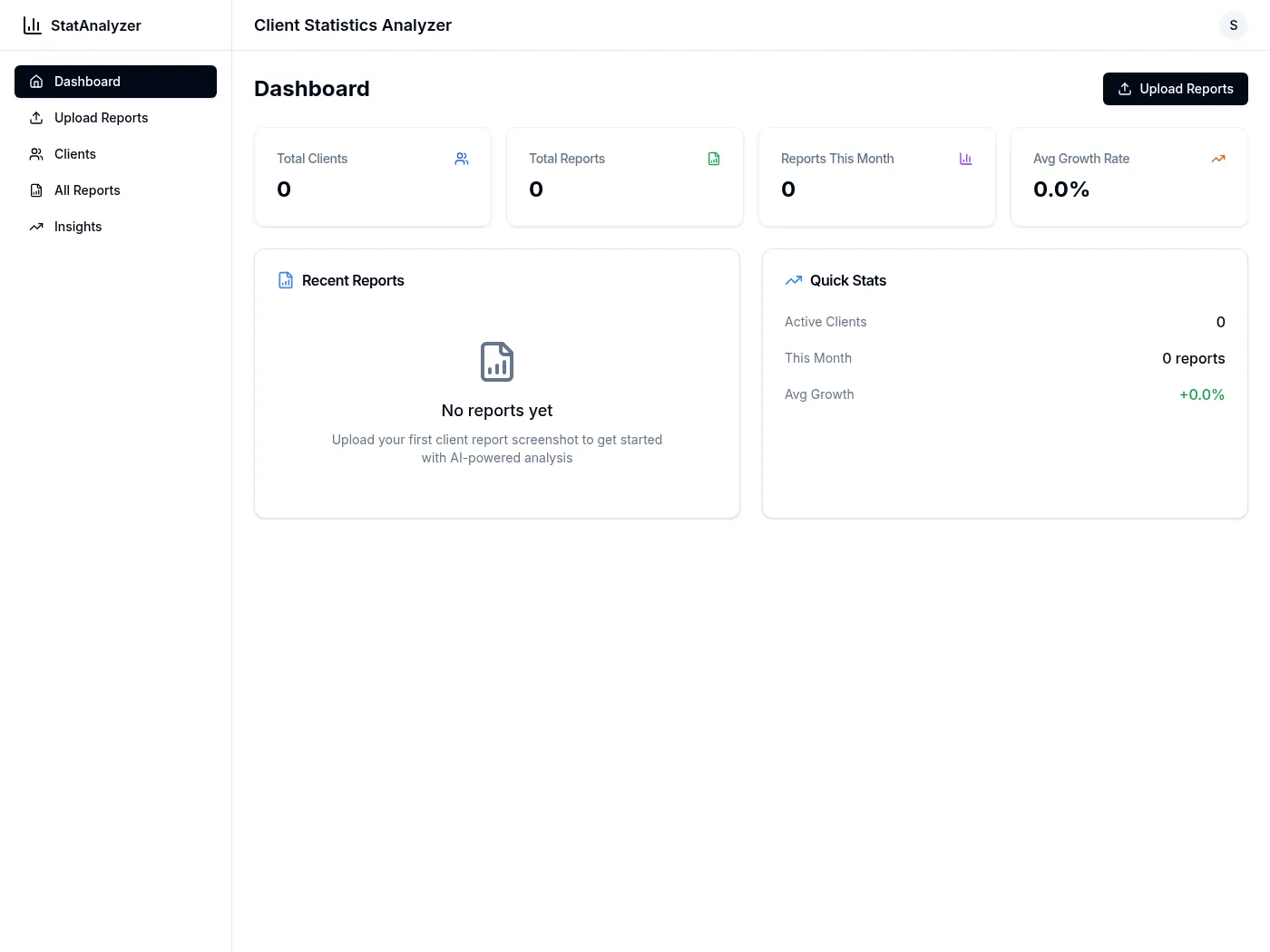 Client Stat Report Uploader & Analyzer