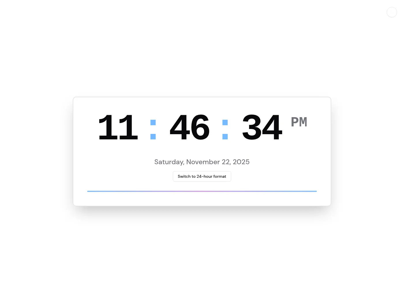 Clock - A Modern Digital Timepiece