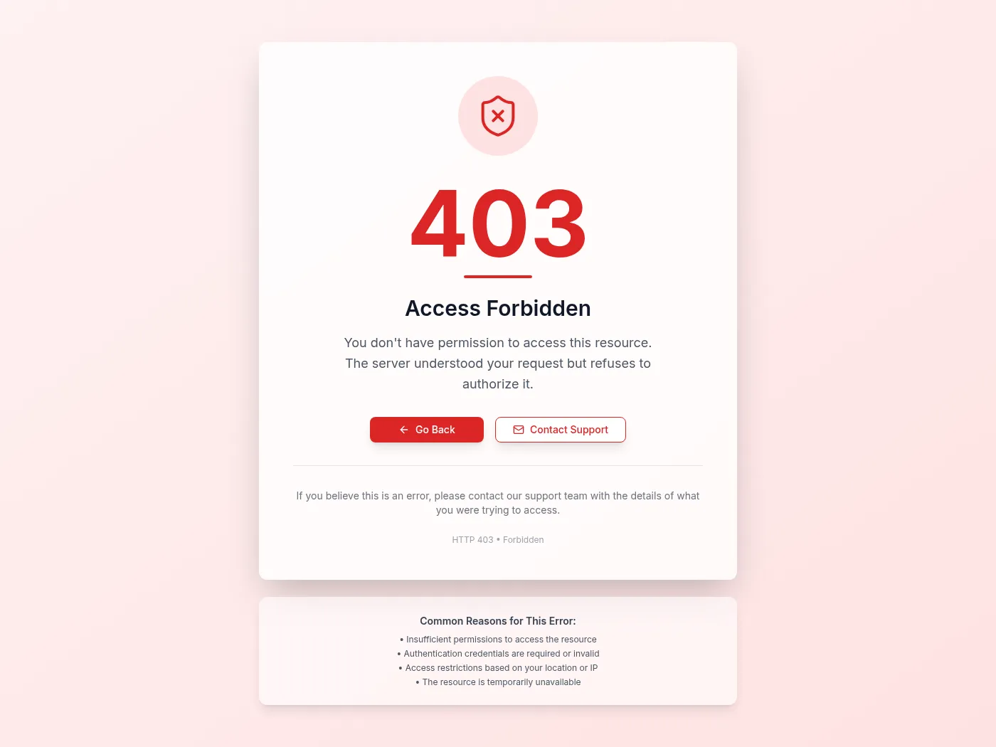 Error 403 Page Clone