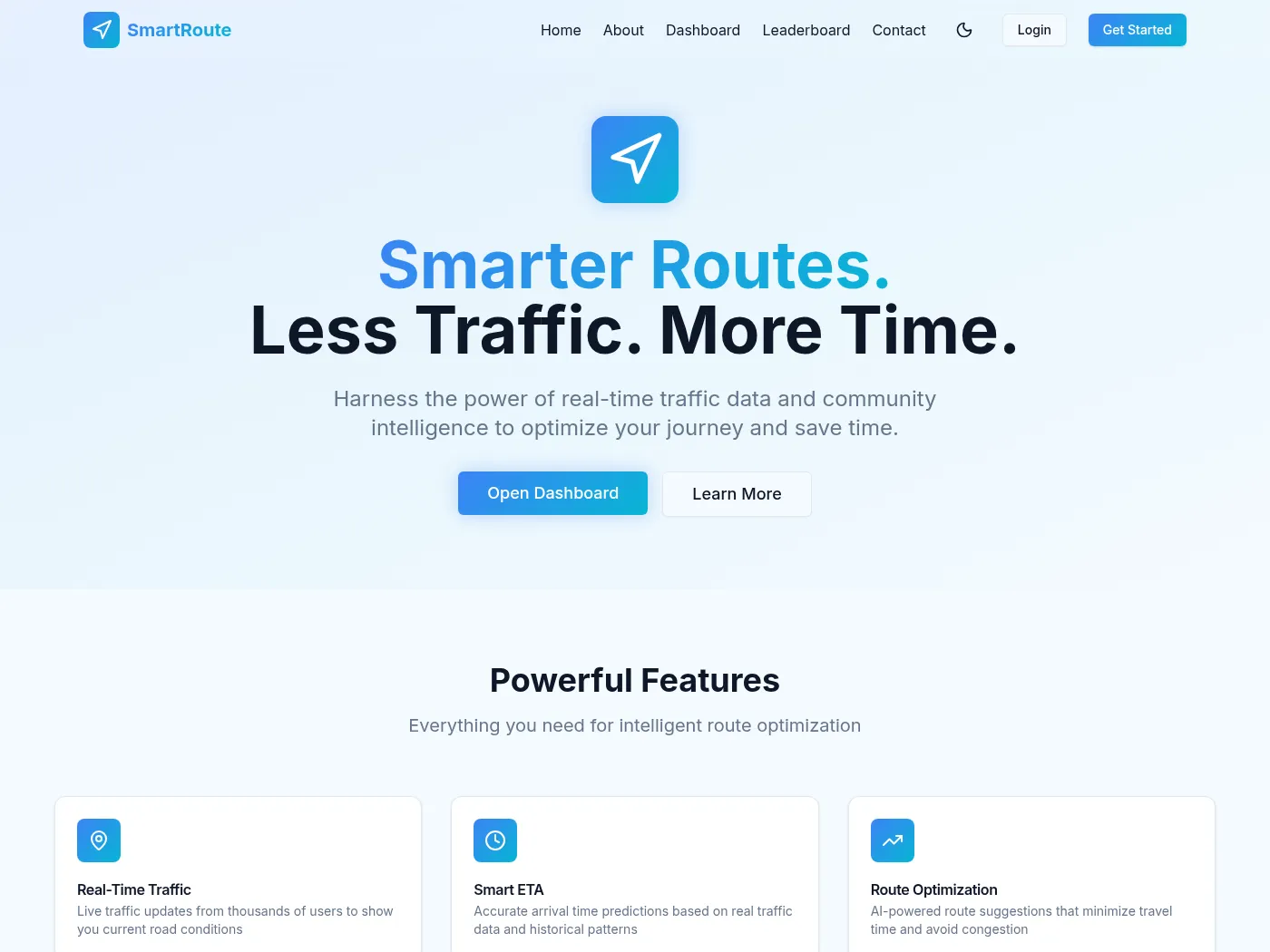 Cloud-Based Smart Traffic & Route Optimization Platform