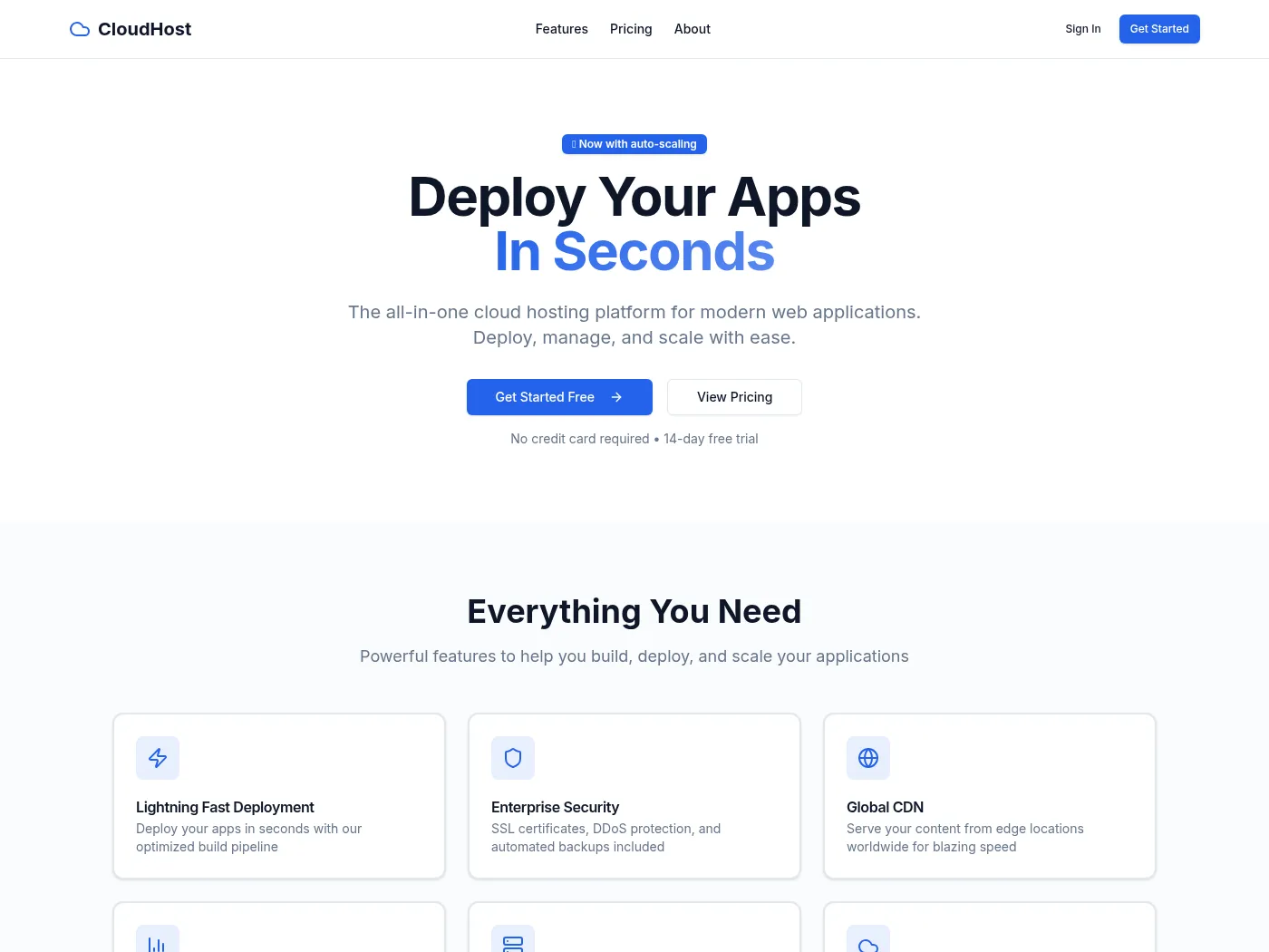 All-in-One Cloud Hosting Platform