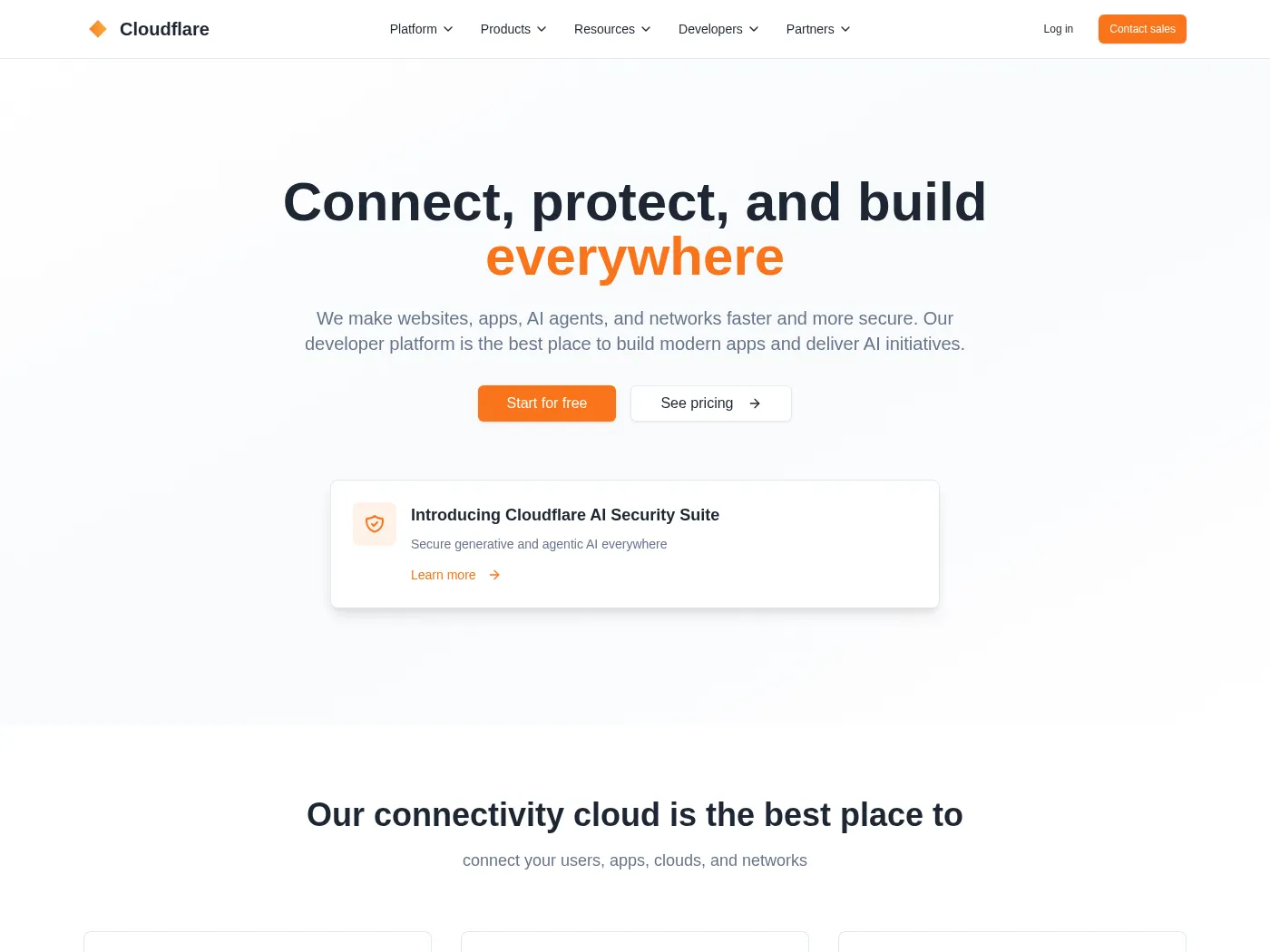 Cloudflare.com Clone