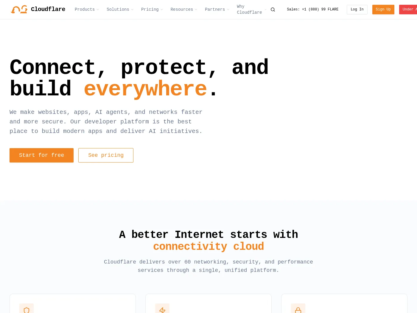 Cloudflare.com Web Platform Clone