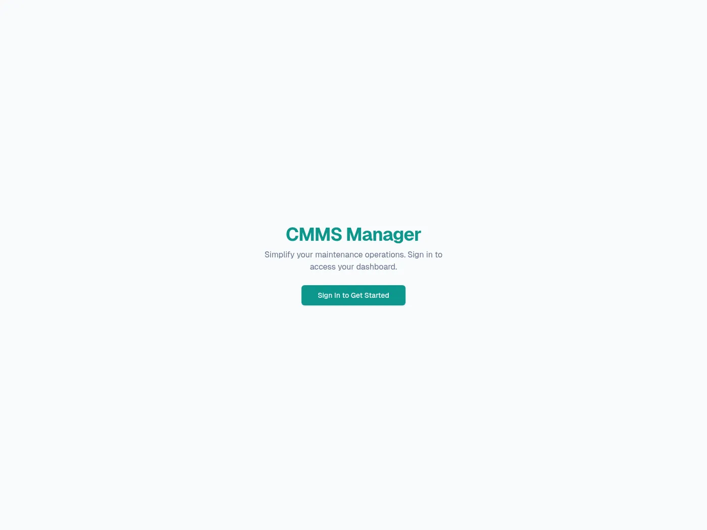 CMMS Manager