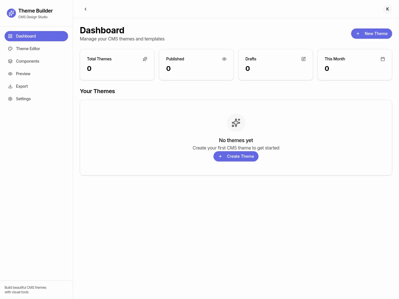 CMS Theme Builder