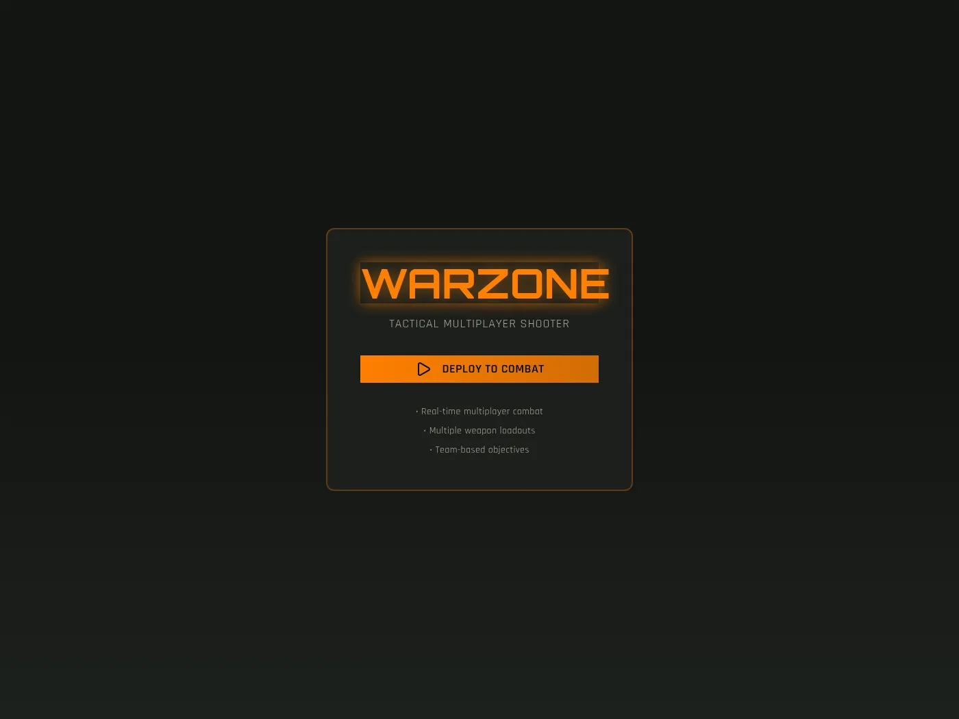 Call of Duty Inspired Multiplayer Shooter