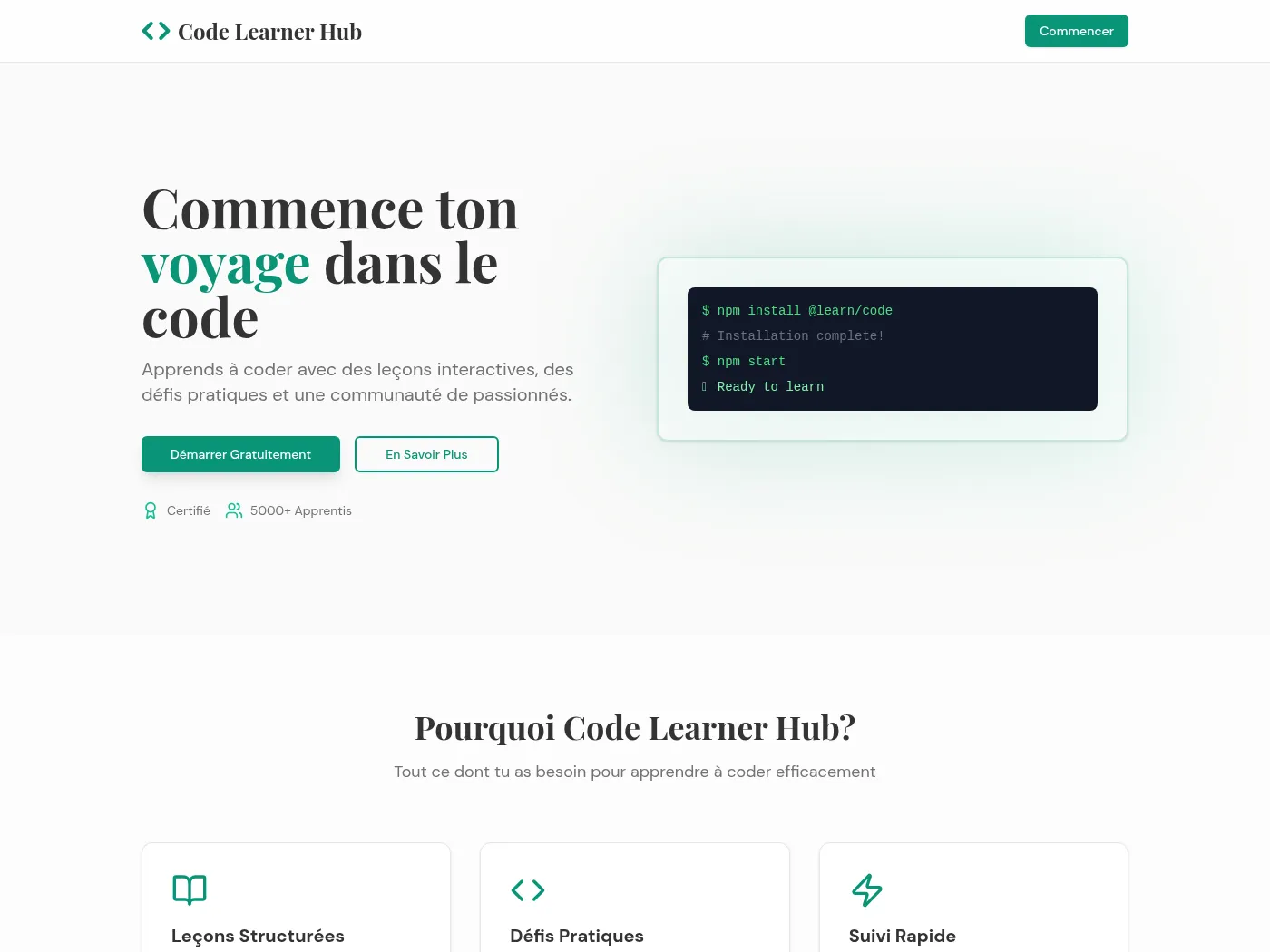 Code Learner Hub