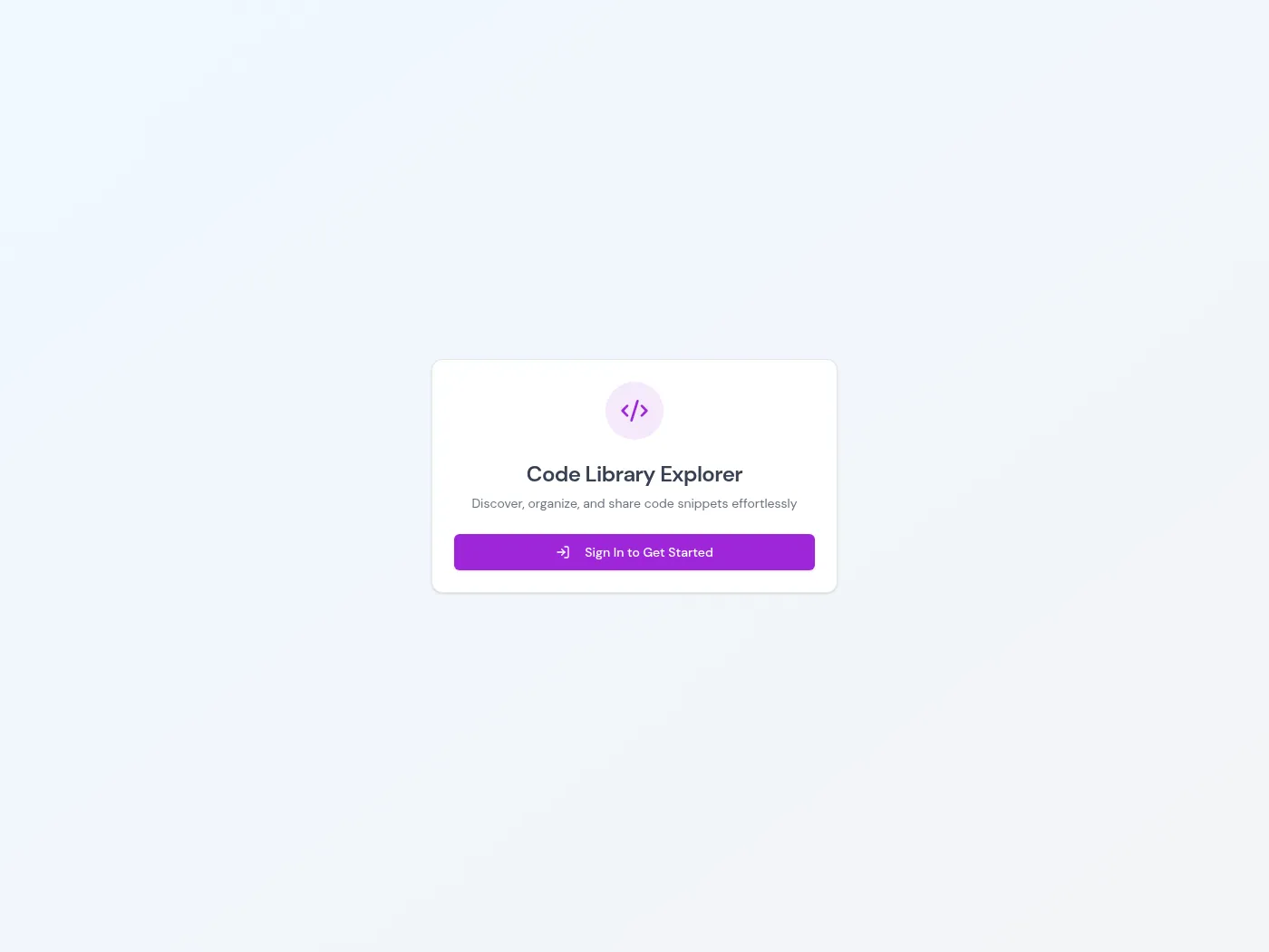 Code Library Explorer