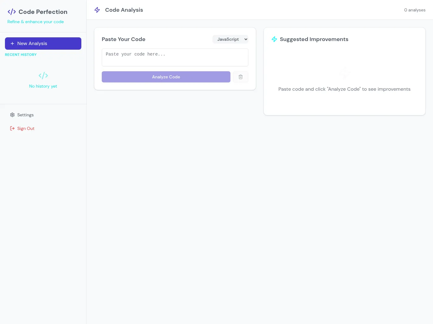 Code Perfection Tool