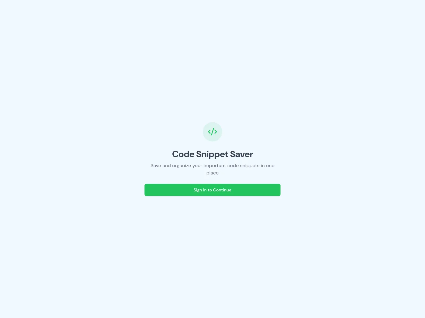 Code Snippet Saver