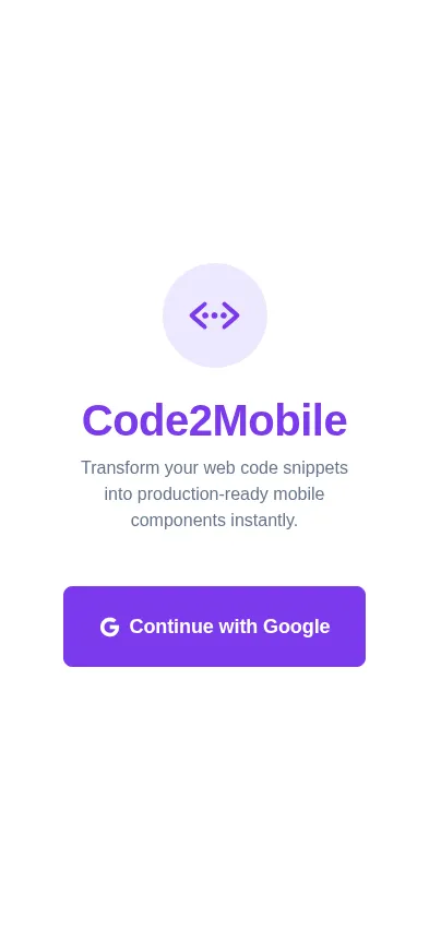 Code2Mobile Converter