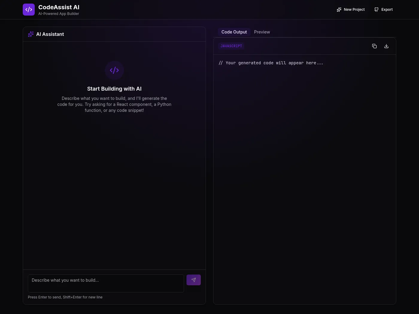 CodeAssist AI App Builder