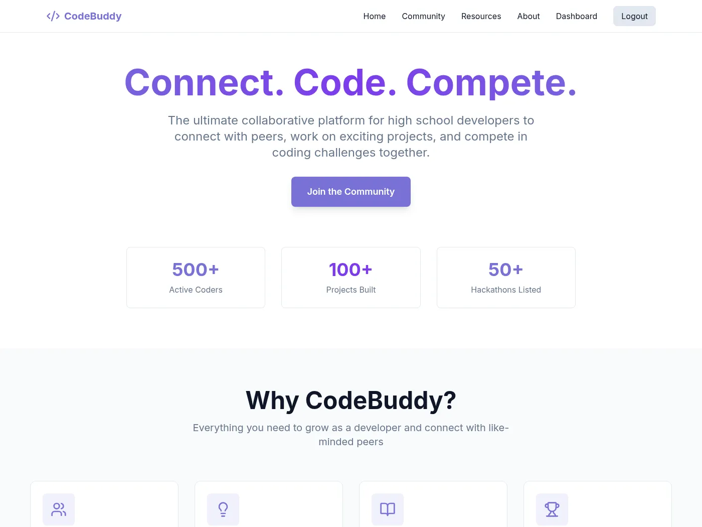 CodeBuddy: Collaborative Coding Platform for High School Developers