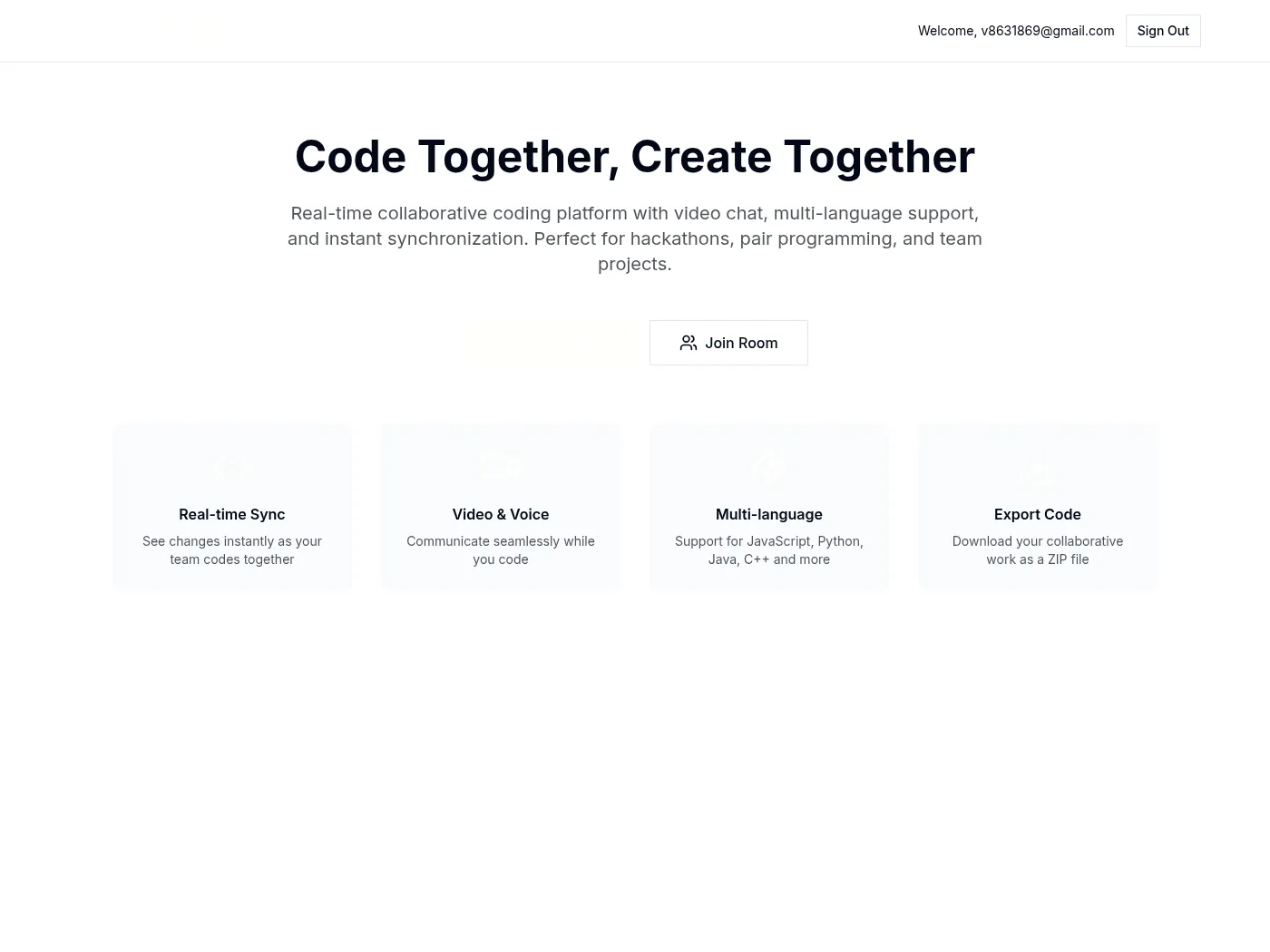 CodeCollab: Real-Time Collaborative Coding with Video & Voice