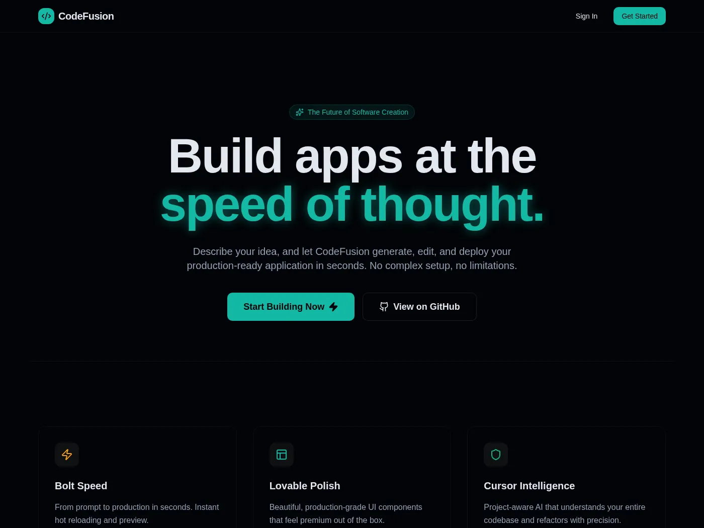 CodeFusion AI Platform