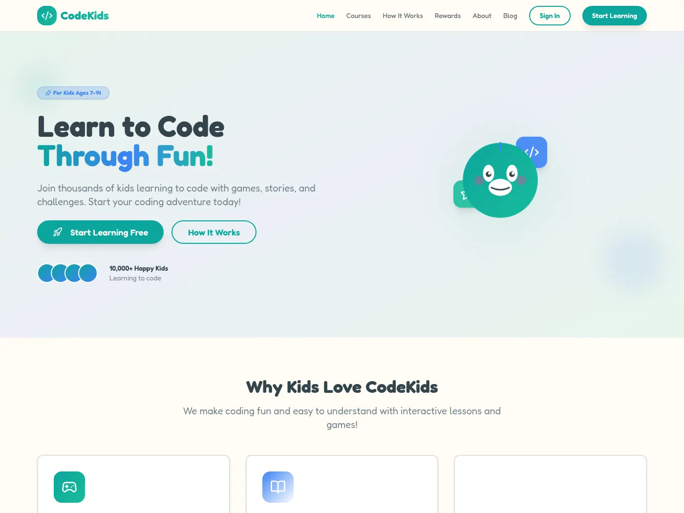CodeKids: Interactive Coding Playground for Kids