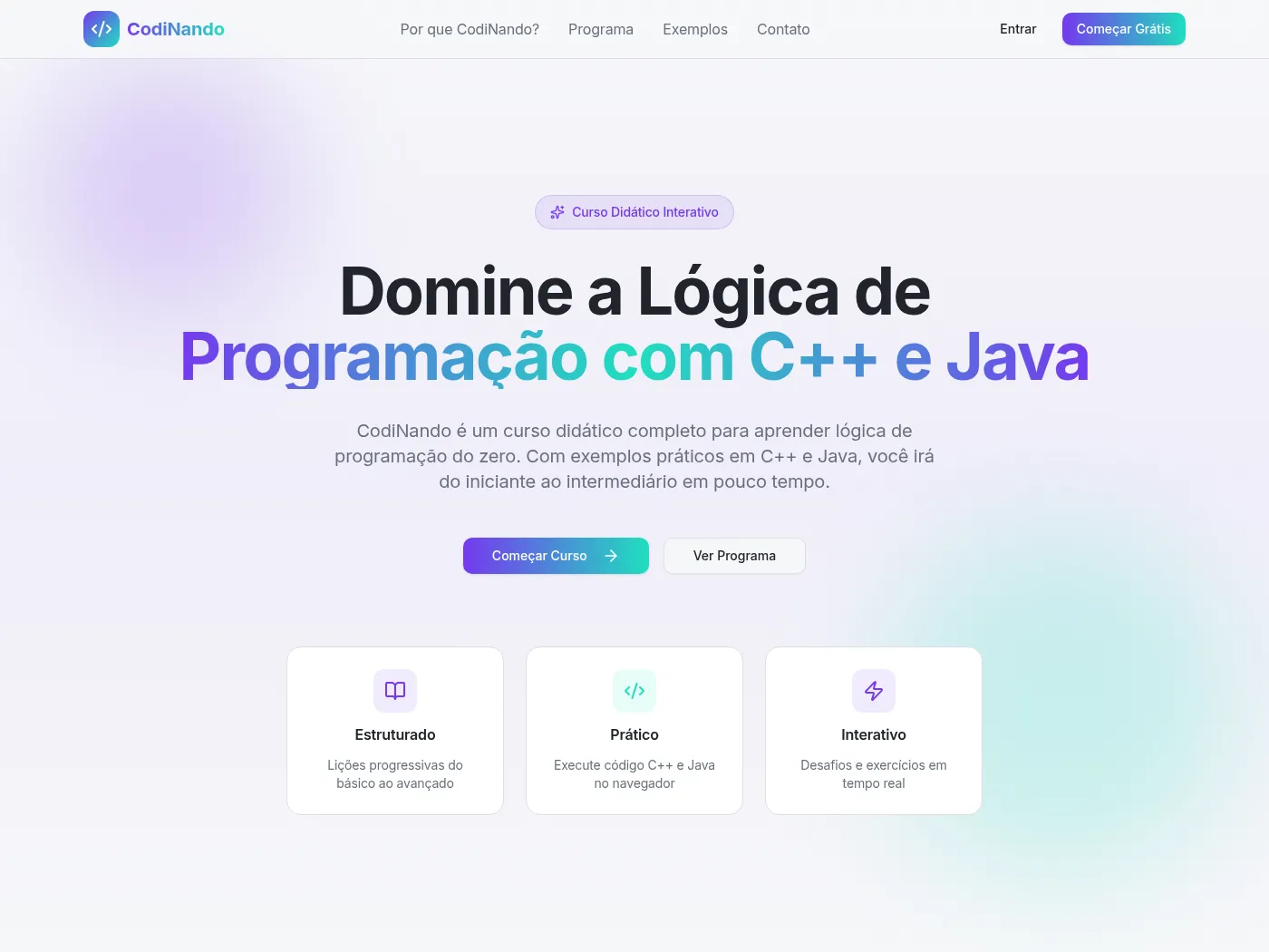 CodiNando: Plataforma de Desenvolvimento de Código